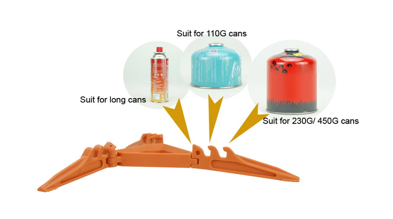 APG Outdoor Camping Gas Tank Bracket Stabilizer Bottle Shelf Stand Tri